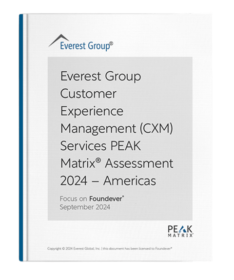 Foundever® recognized as Customer Experience Management leader